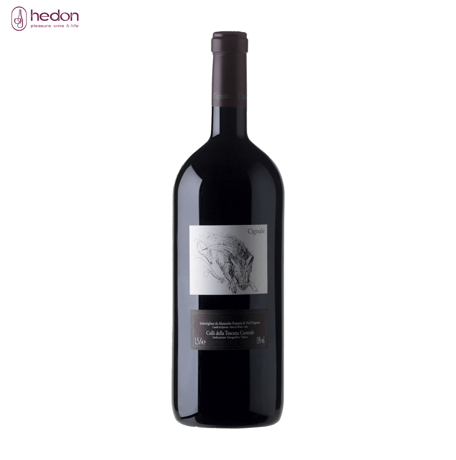 Rượu vang Ý Castello di Querceto Cignale 1,5L